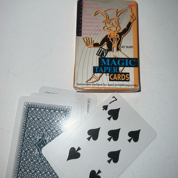Games | Vintage Magic Taper Cards Black And White | Poshmark